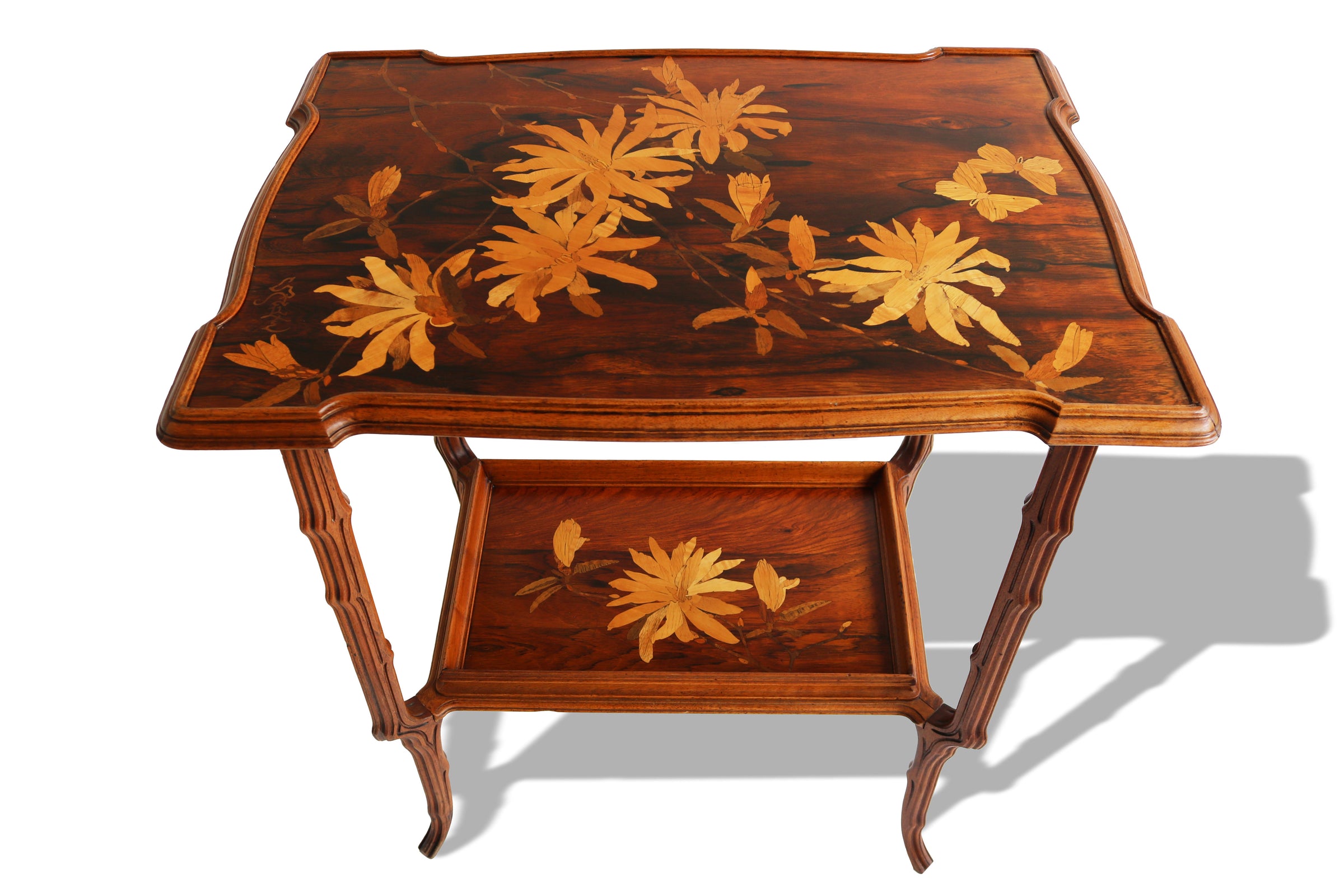 Rare Emille Galle Art Nouveau ''Japonisme'' side table 1905